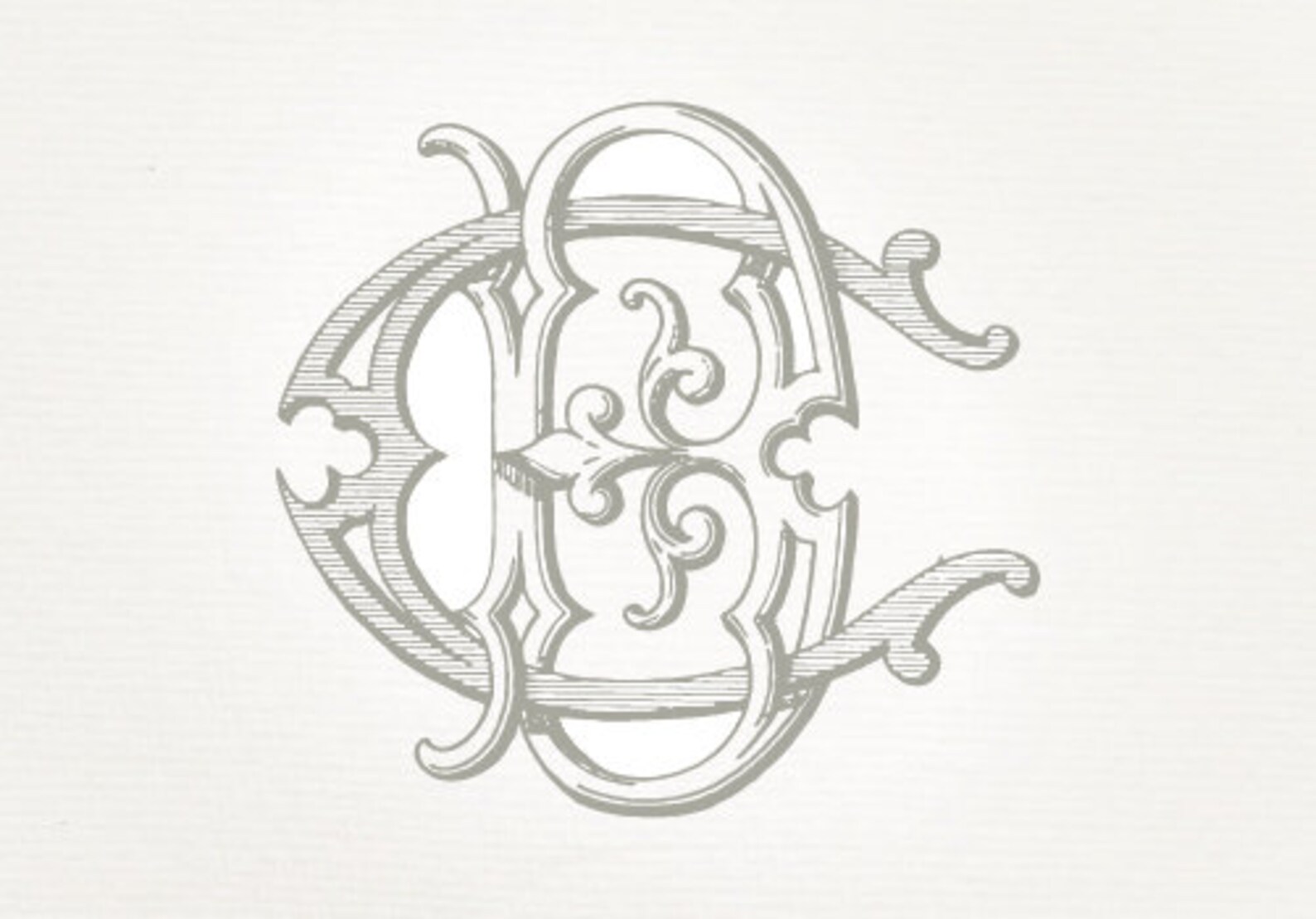 Vintage Wedding Monogram CD DC - Wedding Invitation, Digital Download ...