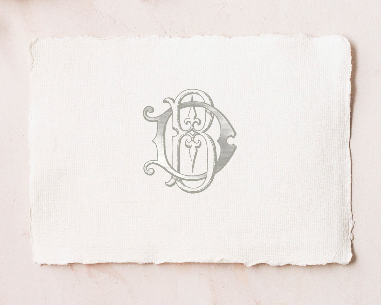 Vintage Wedding Monogram BD DM Wedding Invitation, Digital Download ...
