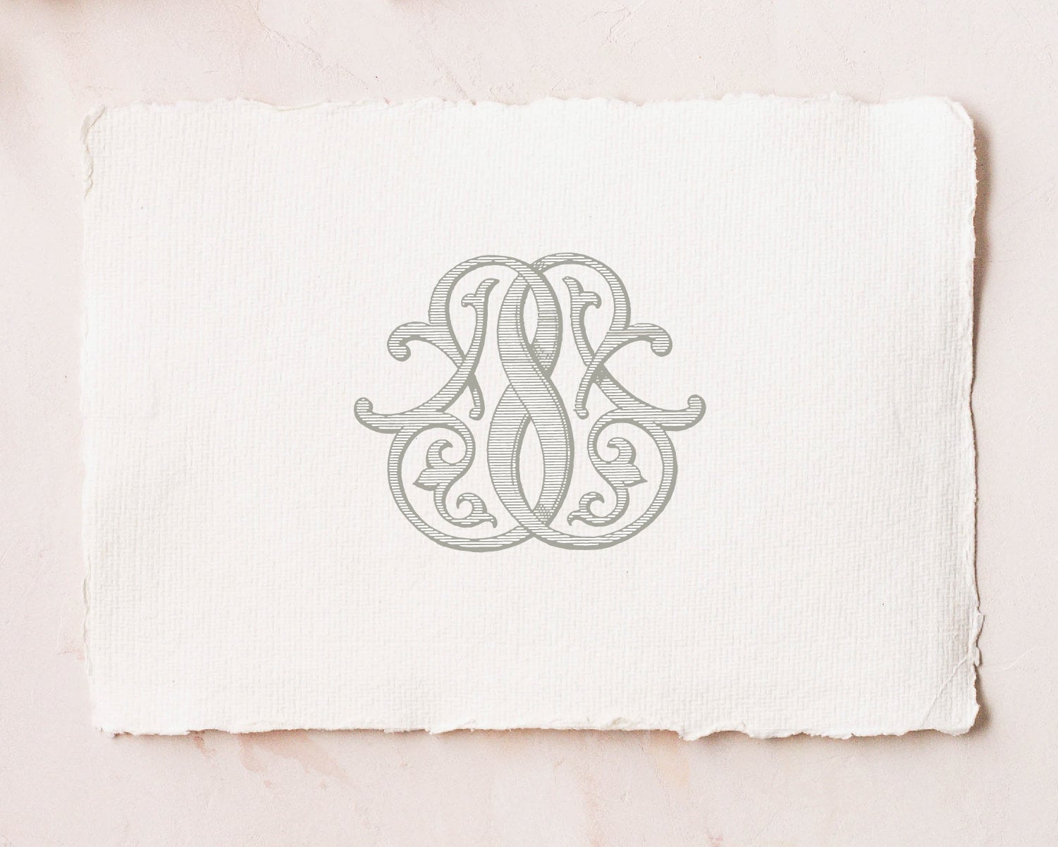 Vintage Wedding Monogram SS - Wedding Invitation, Digital Download ...