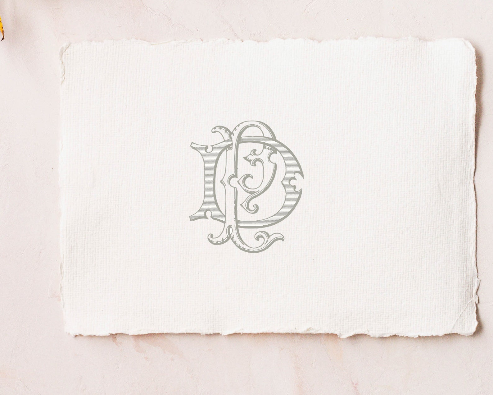 Vintage Wedding Monogram DP PD - Wedding Invitation, Digital Download ...