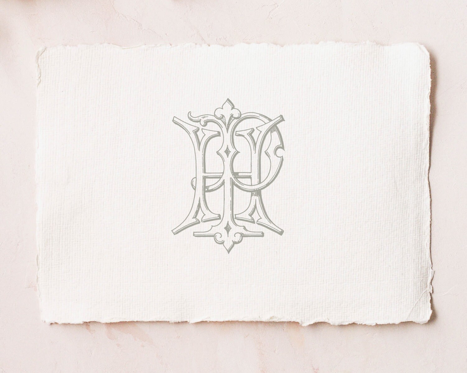 Vintage Wedding Monogram HP PH - Wedding Invitation, Digital Download ...