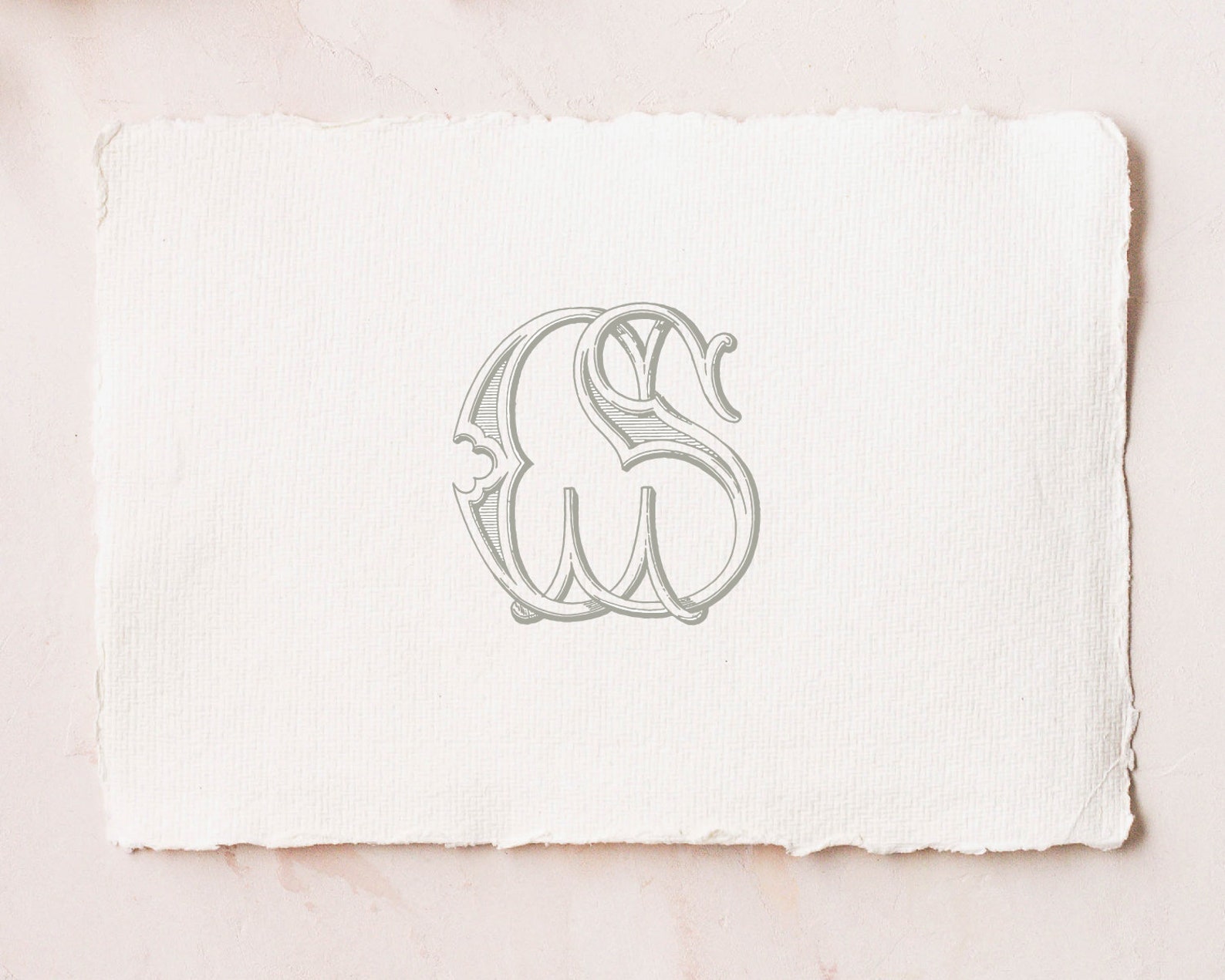 Vintage Wedding Monogram CS SC - Wedding Invitation, Digital Download ...
