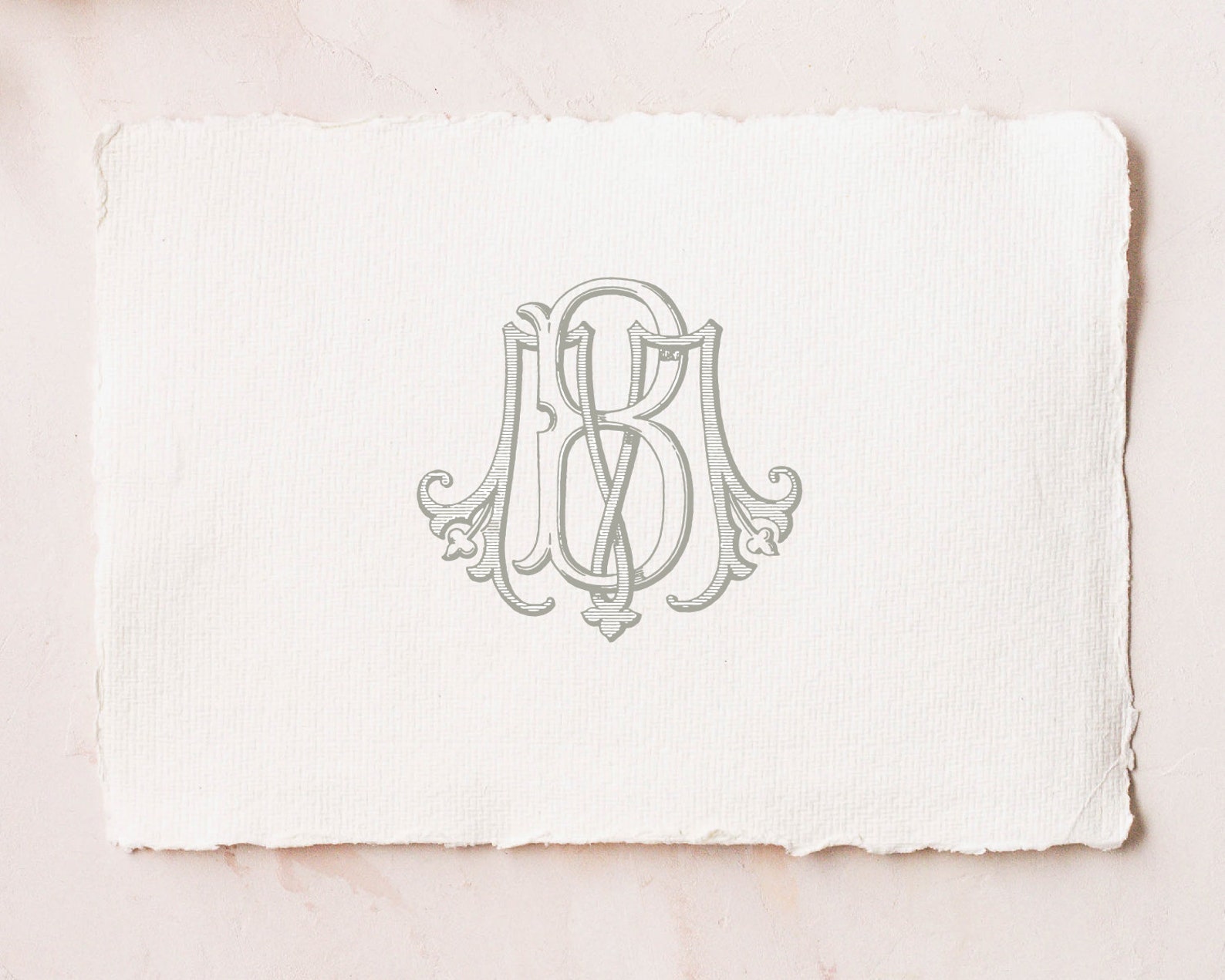 Vintage Wedding Monogram BM MB - Wedding Invitation, Digital Download ...