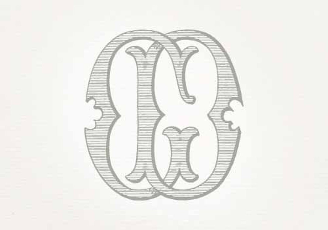 Vintage Wedding Monogram CD DC - Wedding Invitation, Digital Download ...