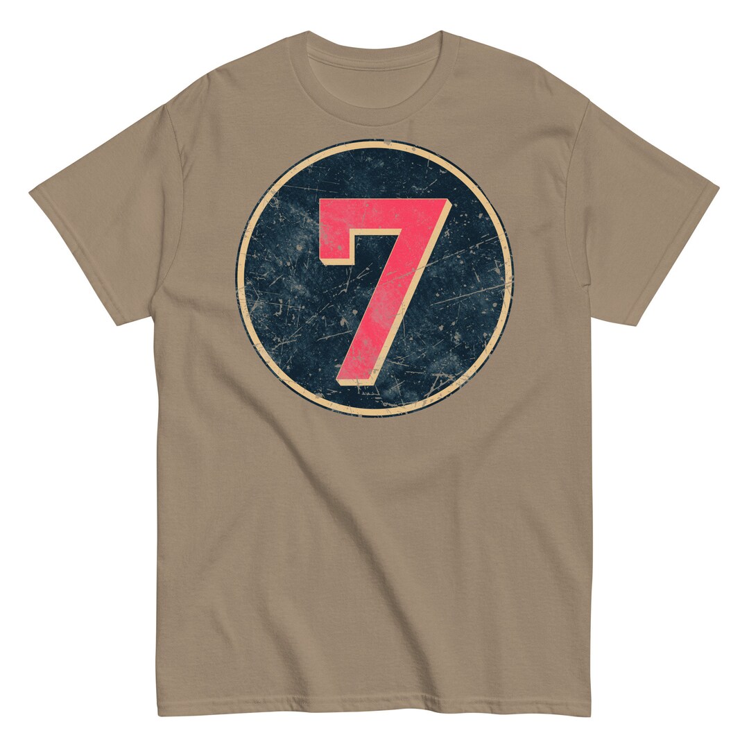 Number 7 Decal T-shirt - Etsy