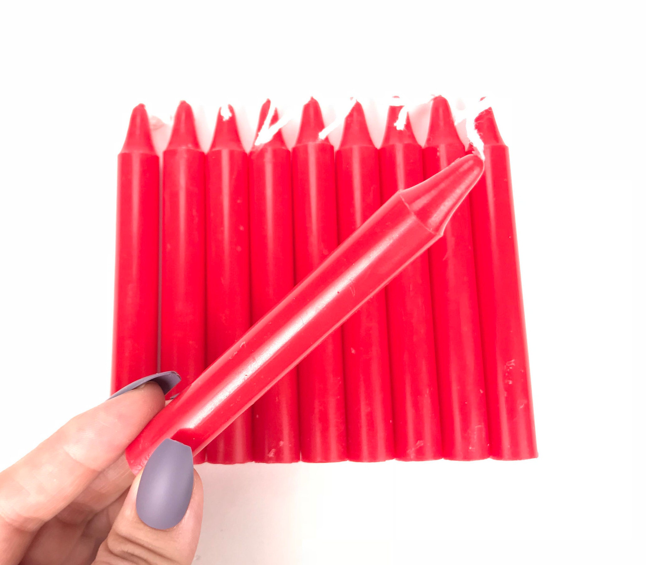 Red Spell Candles Red Ritual Candles 4 Candles | Etsy