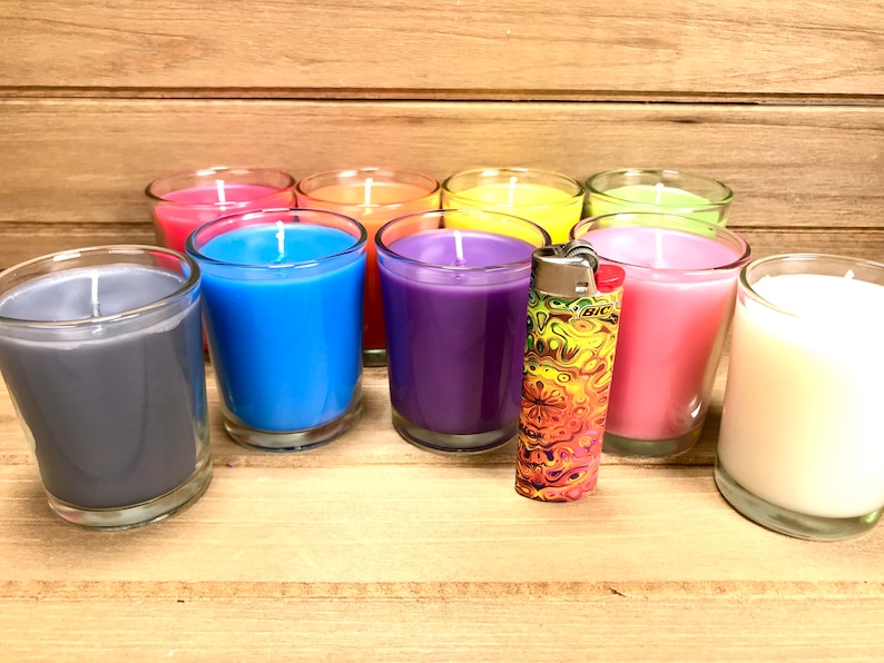 Set of Colored Spell Candles, 9 Soy Spell Candle, Wiccan Candle, Ritual ...