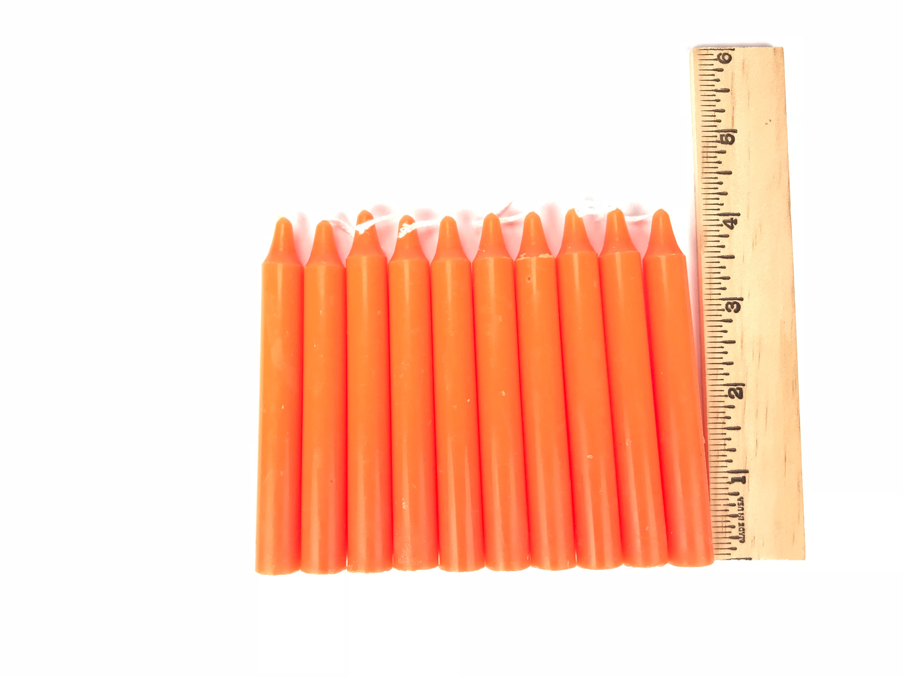 Orange Spell Candles Orange Ritual Candles 4 Candles - Etsy