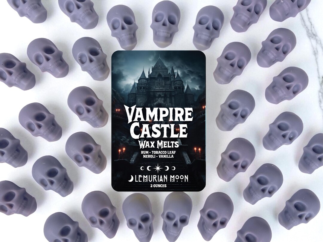 Vampire Castle Skull Wax Melts, Rum, Tobacco, Neroli, Fall Scent ...