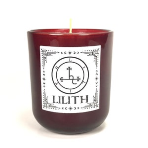 Lilith Scented Candle, Lillith, Altar Candle, Devotional Candle, Plum ...