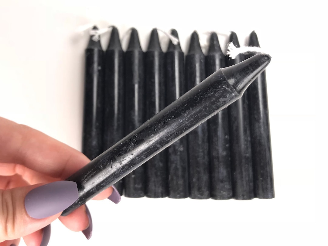 Black Spell Candles, Black Ritual Candles, 4" Candles, Spells, Mini ...