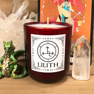 Lilith Scented Candle, Lillith, Altar Candle, Devotional Candle, Plum ...