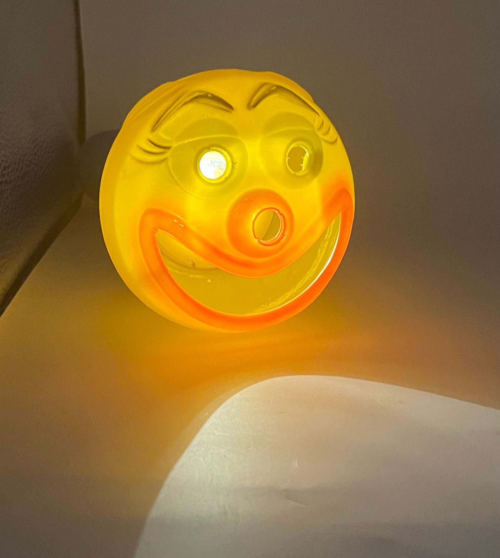 Vintage NOS Blow Mold Clown Face Flashlight - Etsy