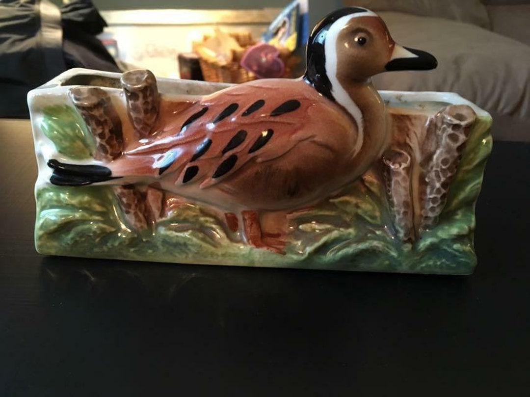 Maso Shafford Ware Ceramic Wall Pocket Planter Duck Theme - Etsy