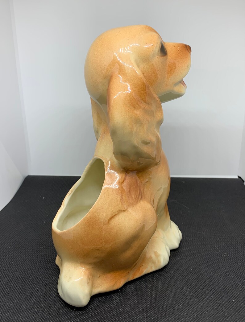 Vintage Royal Copley Cocker Spaniel Ceramic Planter GUC - Etsy
