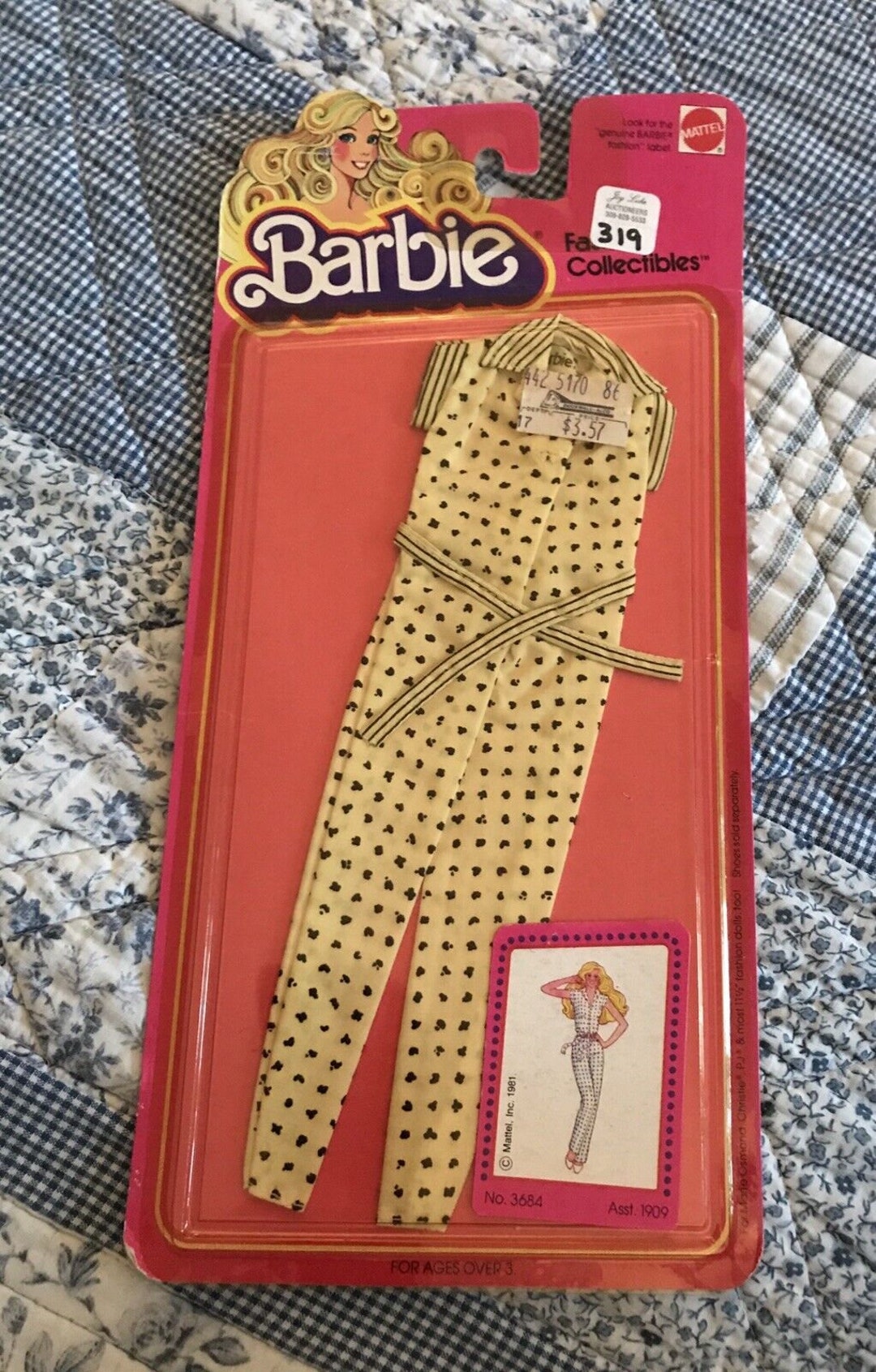 Vintage Superstar Barbie Fashion Collectibles 3684 Jumper in Yellow ...
