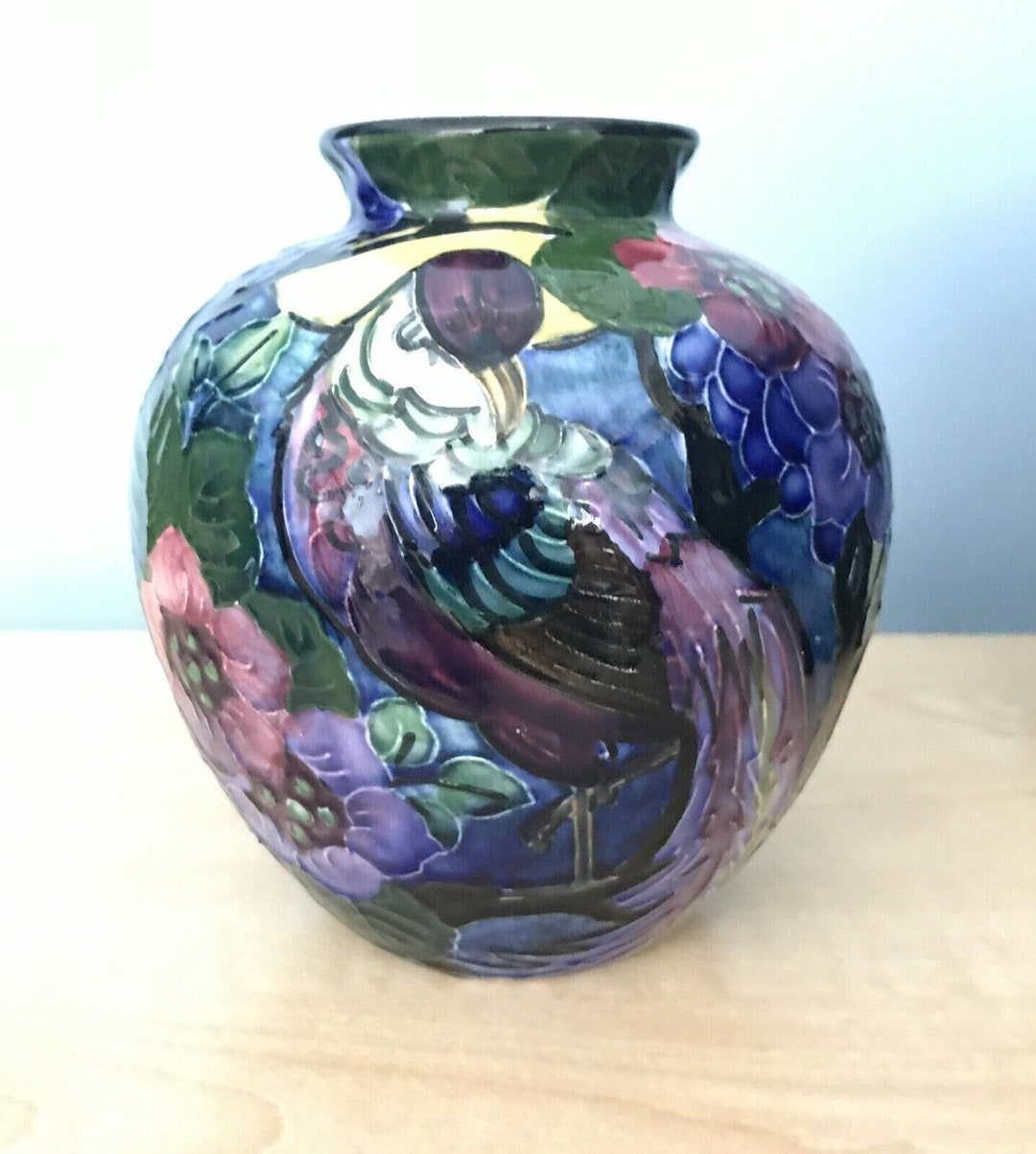 Art Deco Thomas Forrester R Dean Trogon Ware Bird Vase - Etsy