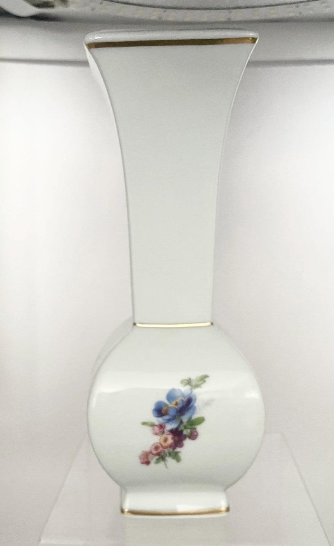 Kaiser Porcelain Tall Vase Wildflowers Germany EUC - Etsy