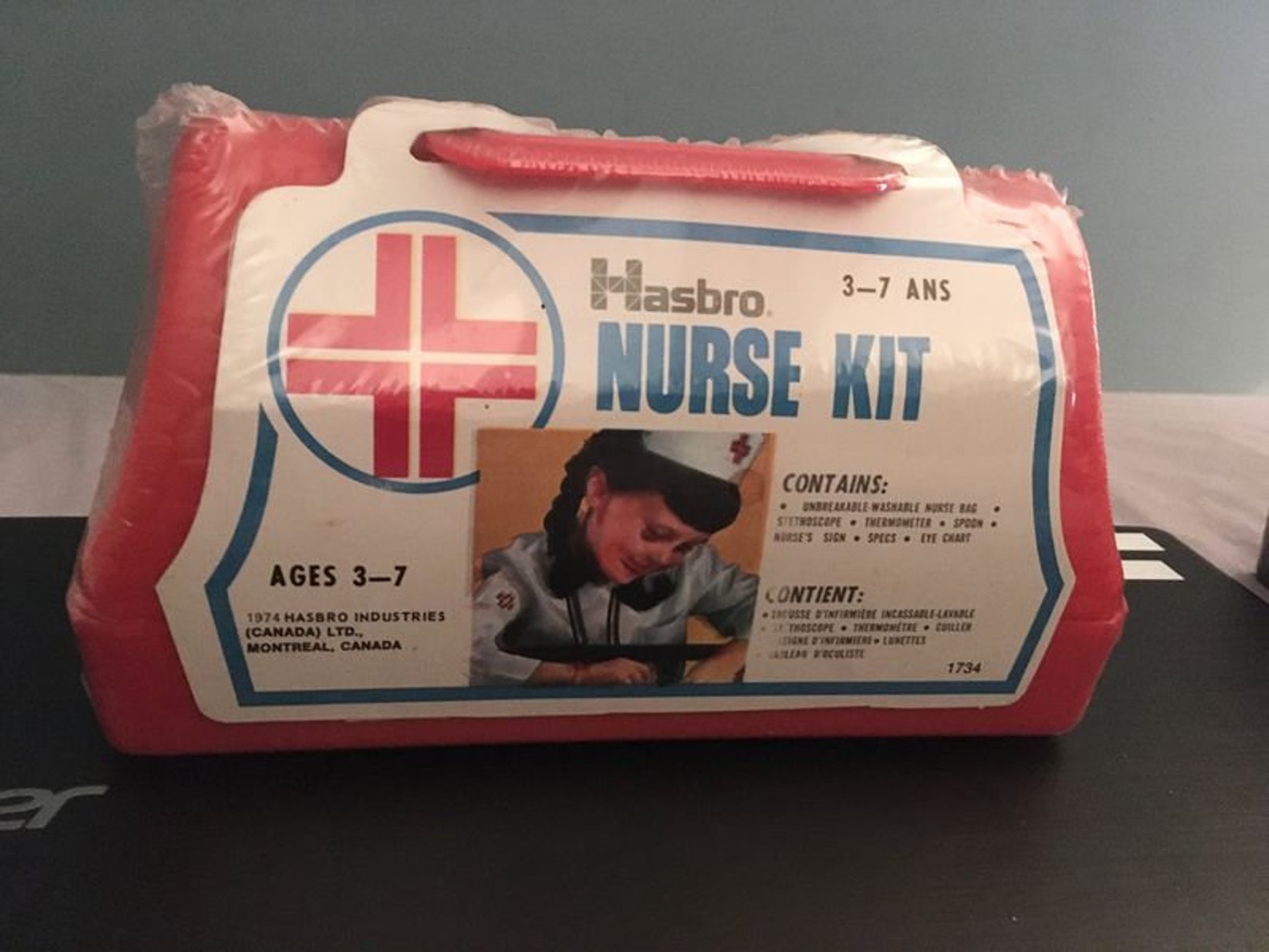 Vintage NOS Hasbro Nurse Kit Pretend Play Medical Bag 1974 Item #1734 ...