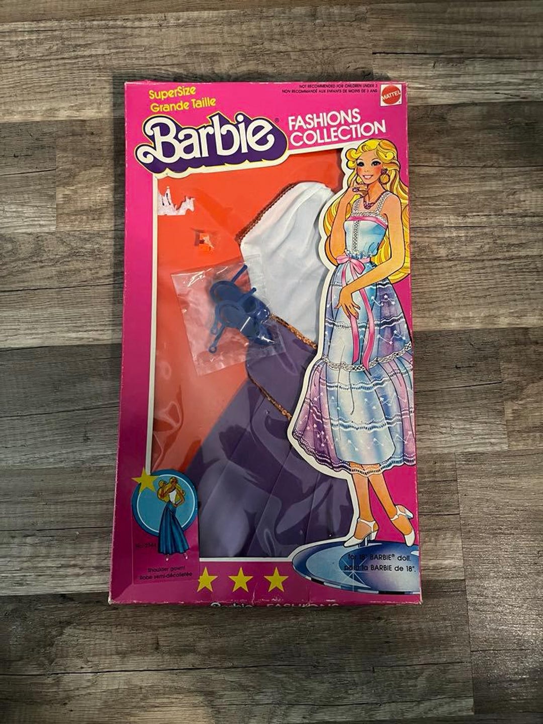 Mattel Super Size Barbie Fashions Collection 18 Doll Shoulder Gown No ...