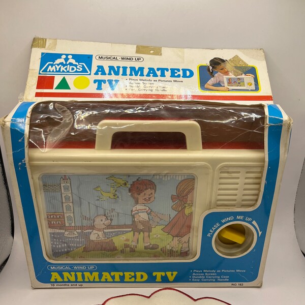 Musical Wind up Tv - Etsy UK