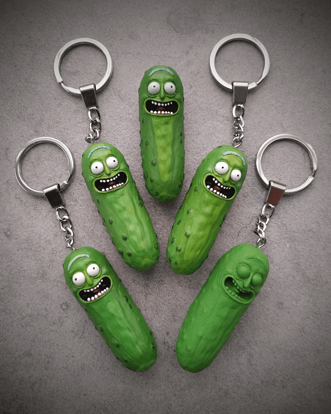Pickle Rick Keychain Rick And Morty | Etsy