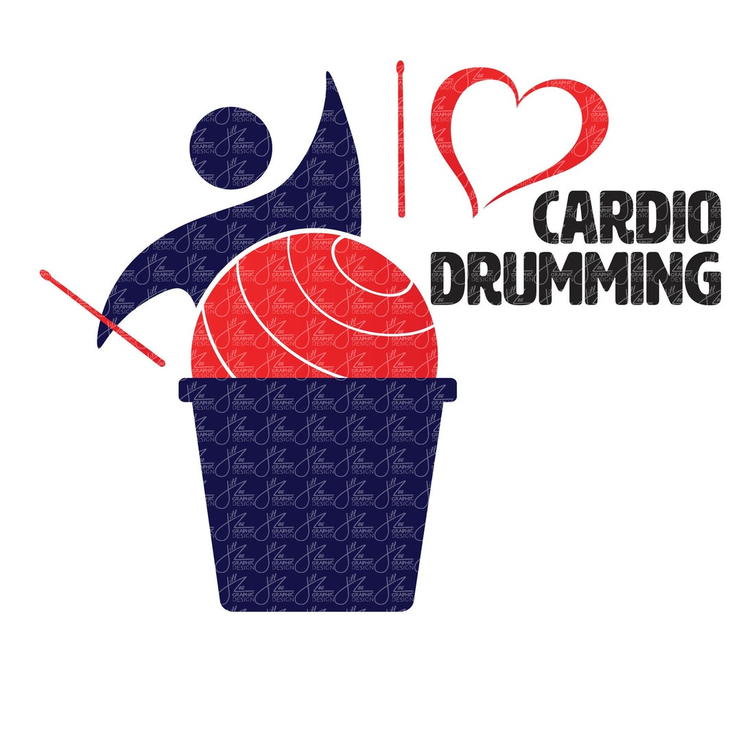 I Love Cardio Drumming SVG - Etsy