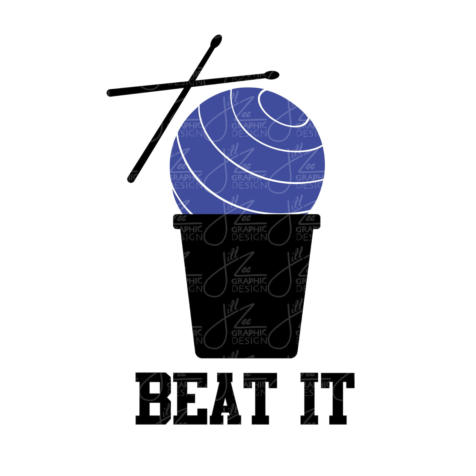 Beat It, Cardio Drumming SVG - Etsy