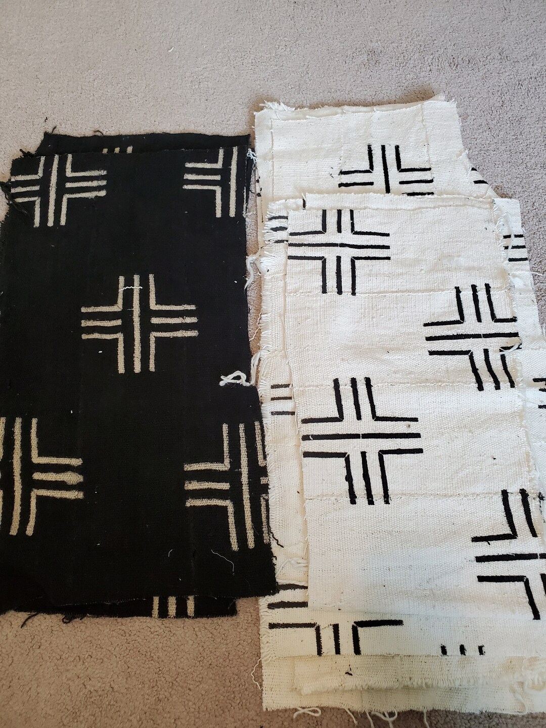 10 Piece Authentic African Mud Cloth Remnant #9 - Etsy