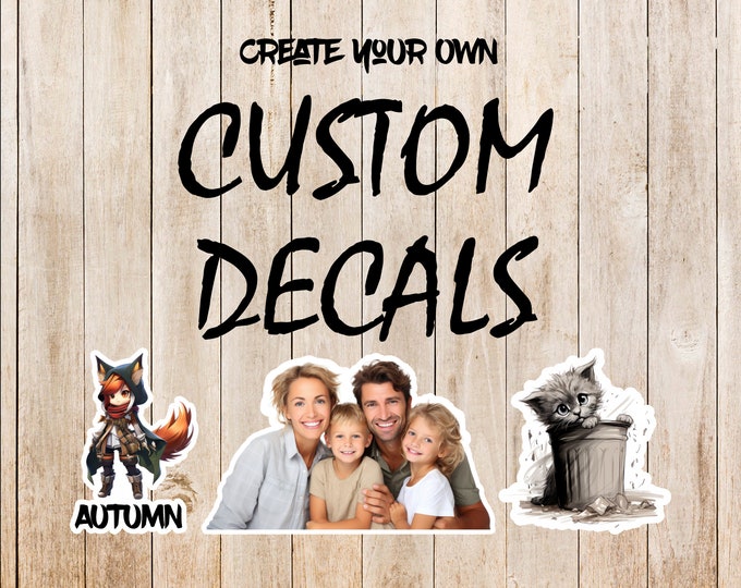 CUSTOM VINYL DECAL // Custom Decal // Your Text Here // Personalized ...