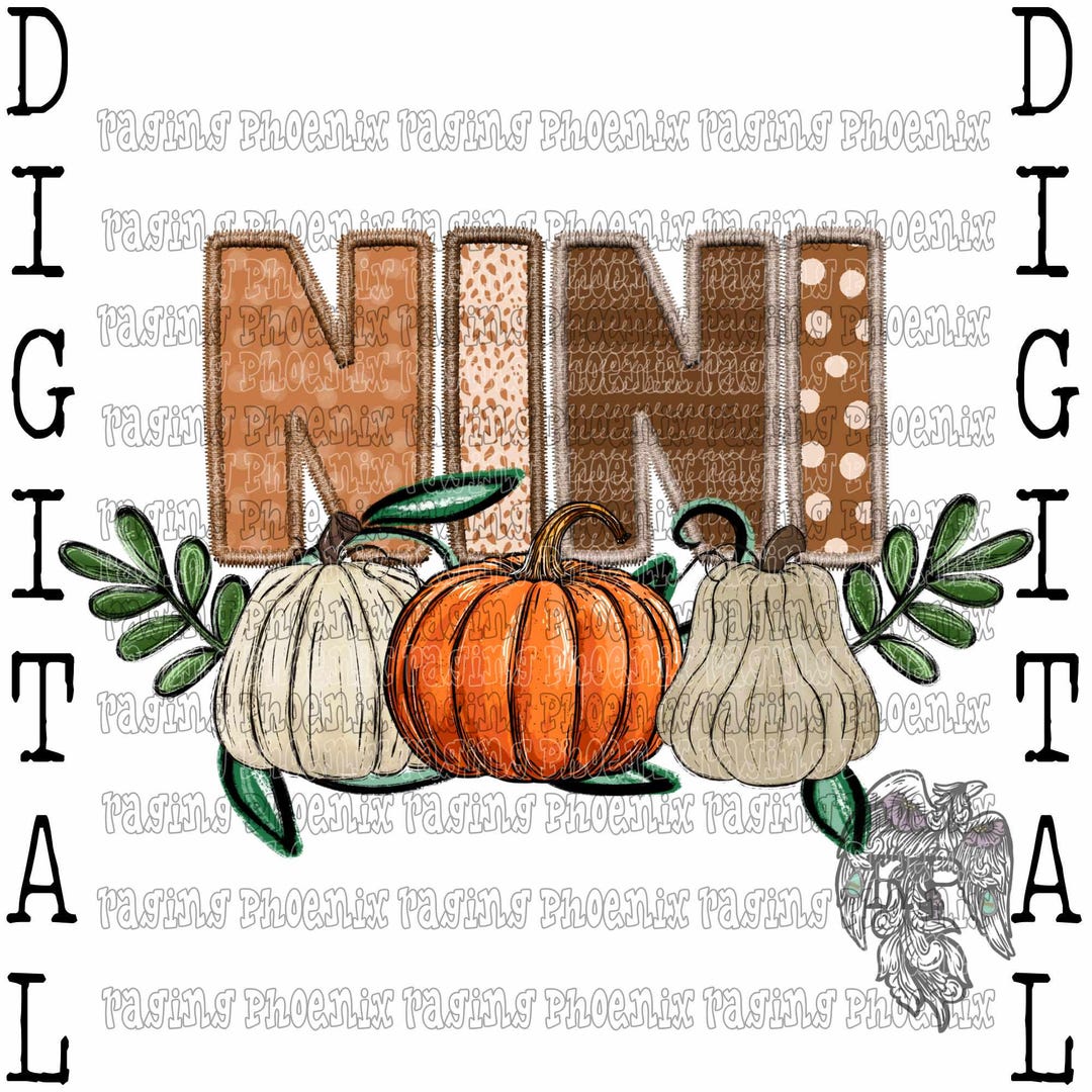 Nini-fall Pumpkins-digital Download-png - Etsy