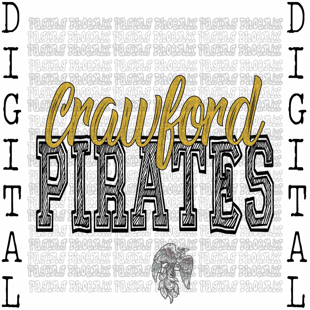 CRAWFORD Pirates-digital Download-png - Etsy