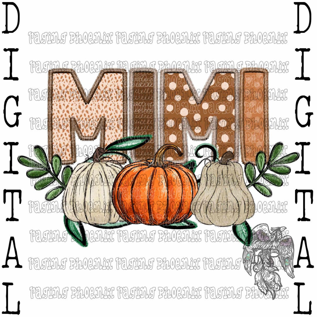 Mimi-fall Pumpkins-digital Download-png - Etsy