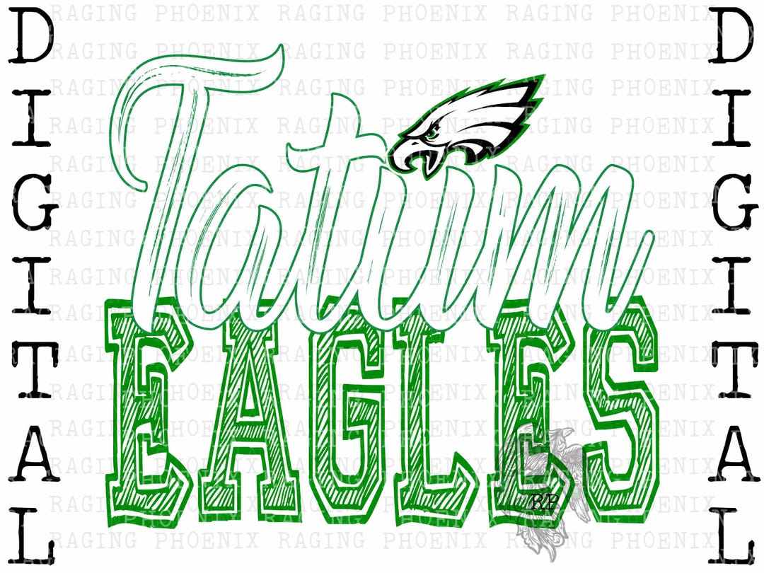 TATUM Eagles-green-digital Download-png - Etsy