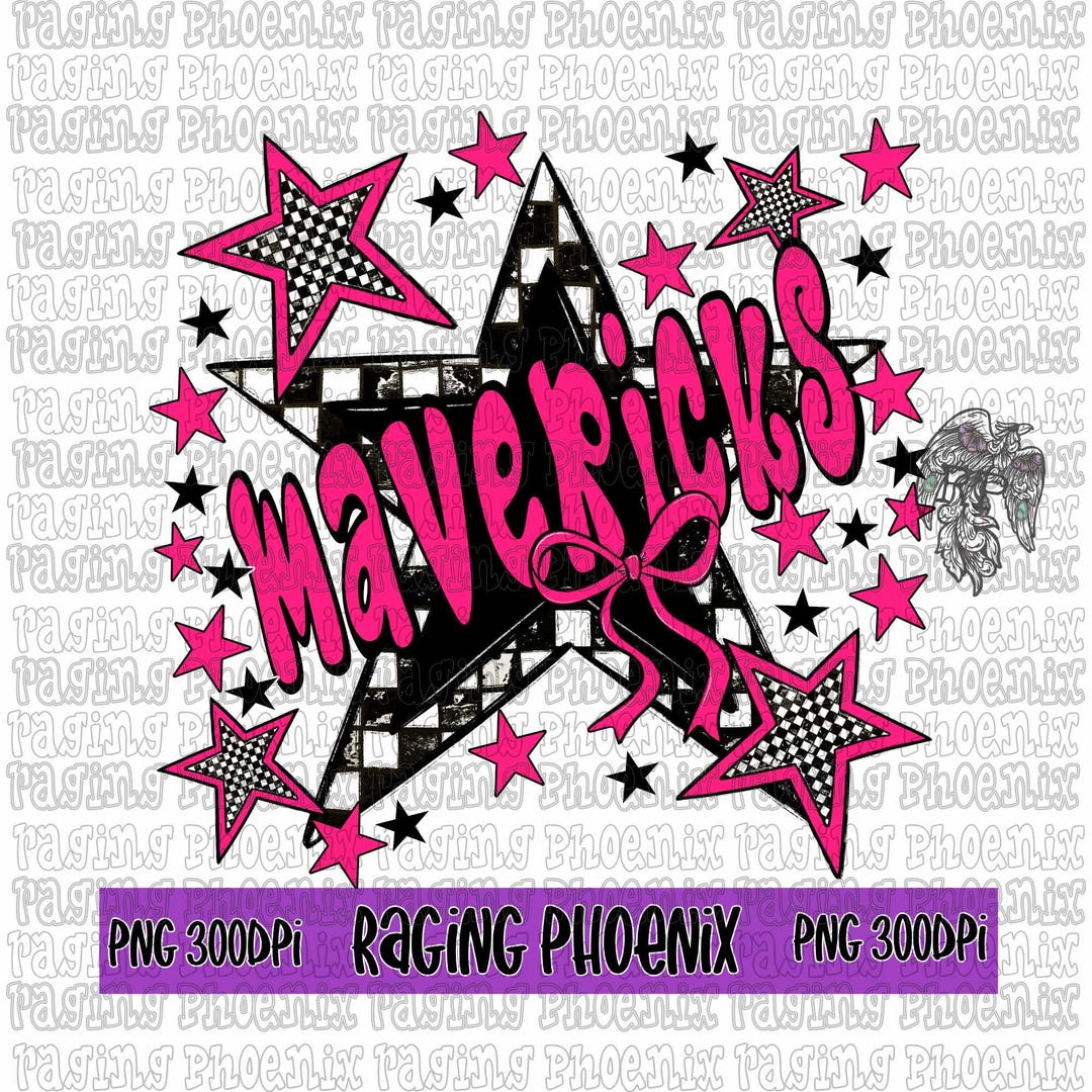 MAVERICKS STAR Pink-digital Download-png - Etsy