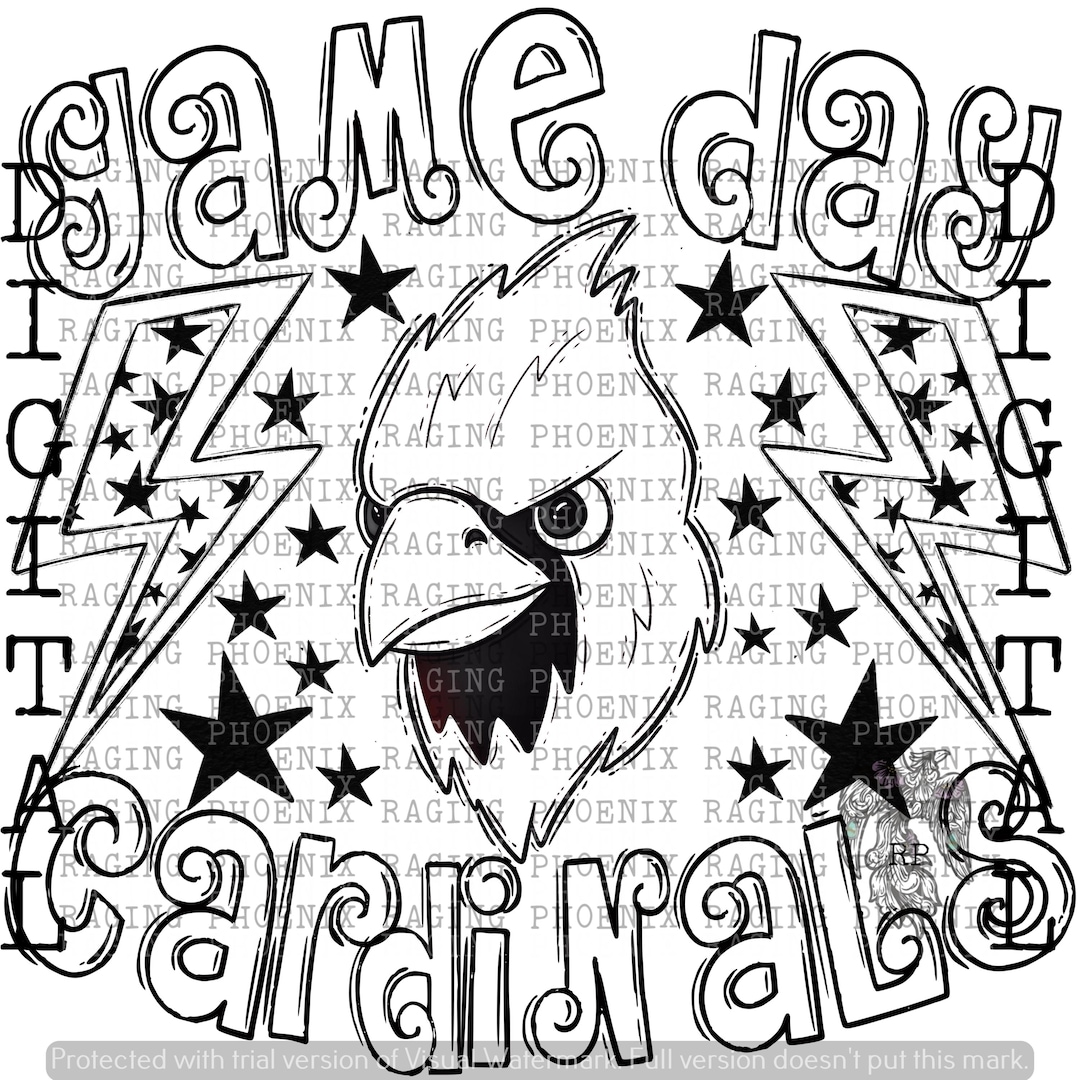 Game Day-cardinals-digital Download-png - Etsy
