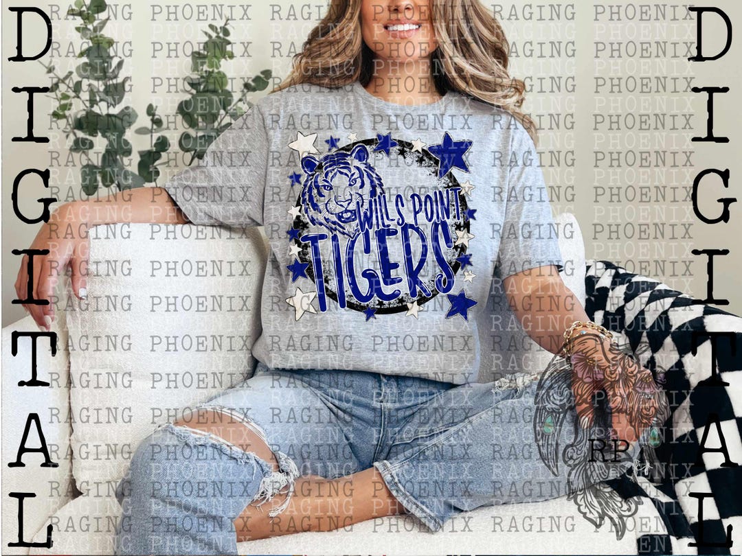 Wills Point-tigers-digital Download-png - Etsy
