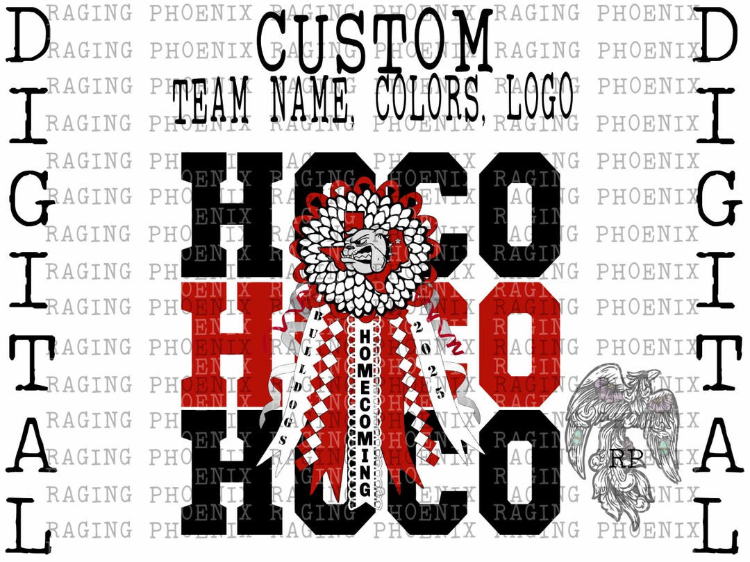 CUSTOM HOCO Stacked-homecoming Mum-please Read Description-digital ...