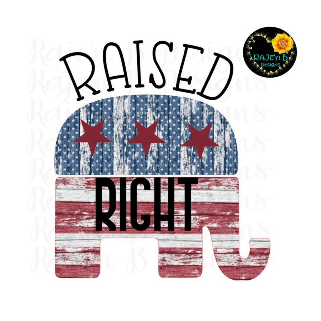 Raised Right-trump 2020-republican Logo digital Download-png - Etsy