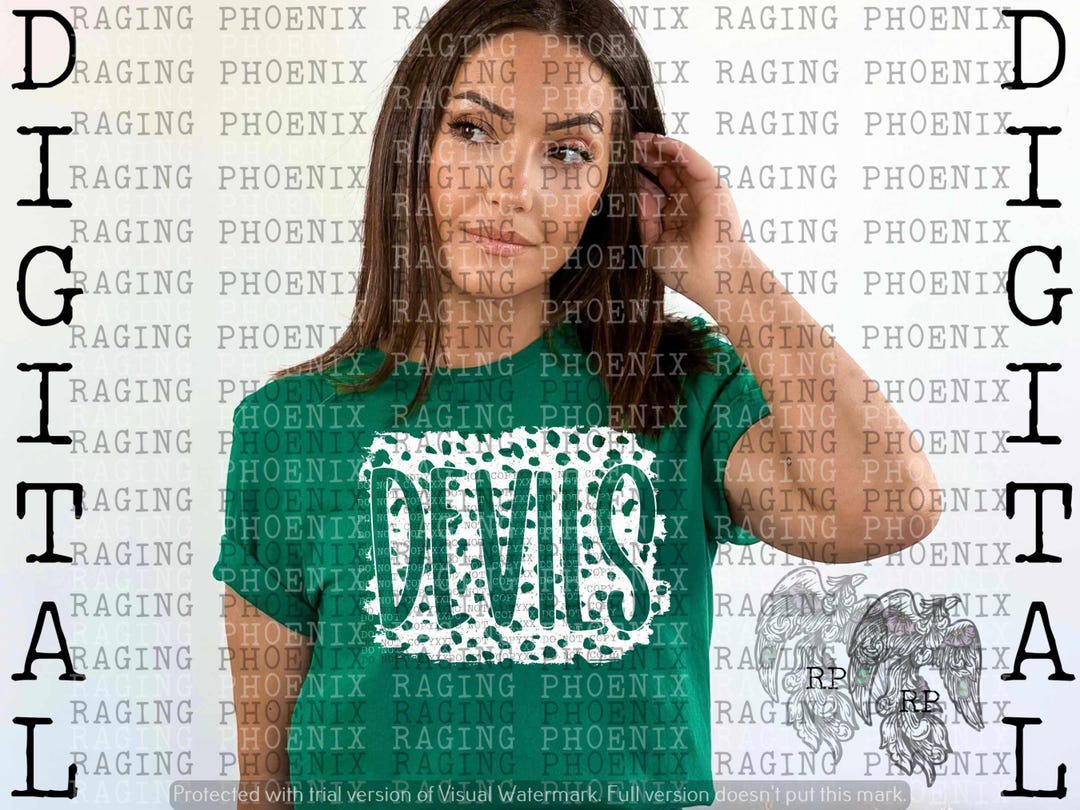 DEVILS-WHITE Dot Background-digital Download-png - Etsy