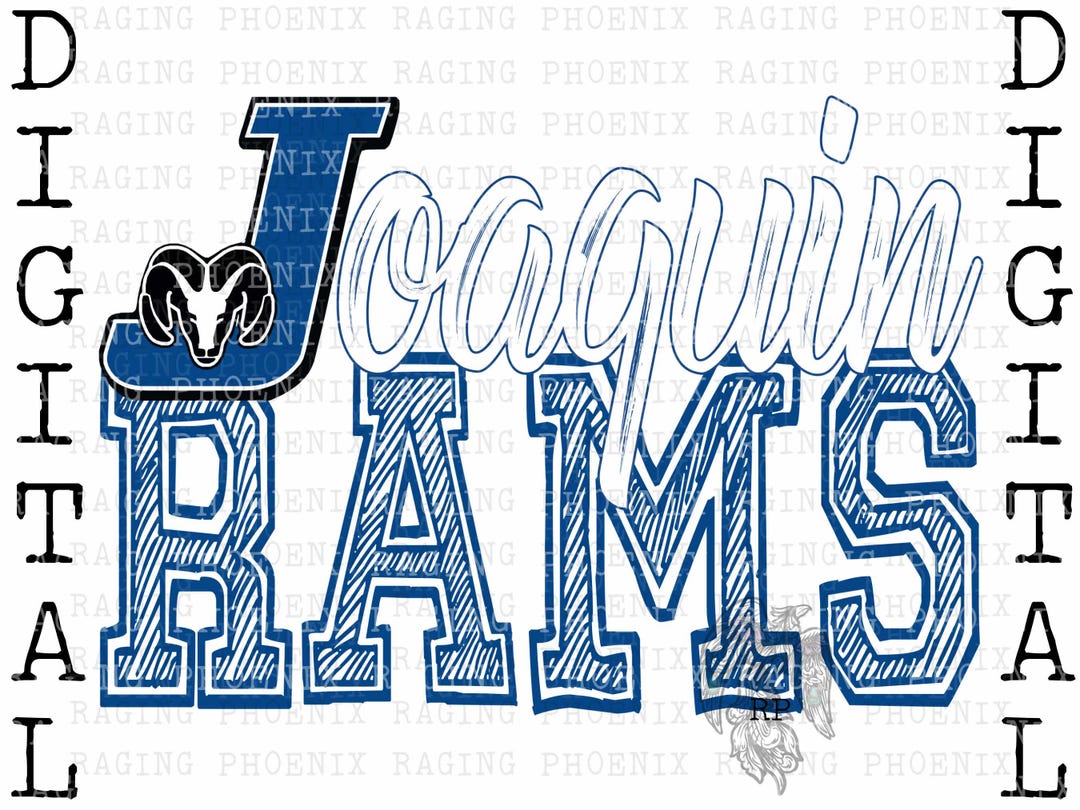 JOAQUIN Rams-blue-digital Download-png - Etsy