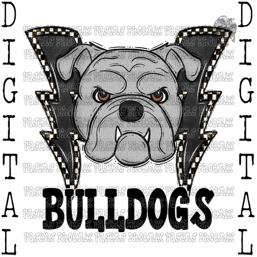 Bulldogs-bolt Mascot-digital Download-png - Etsy