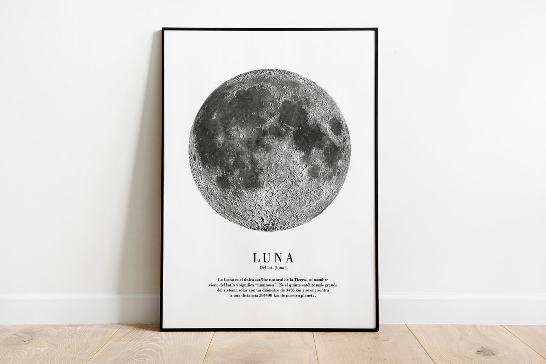 Poster Moon. Vintage Poster. Printable Poster. Digital Art. Wall ...