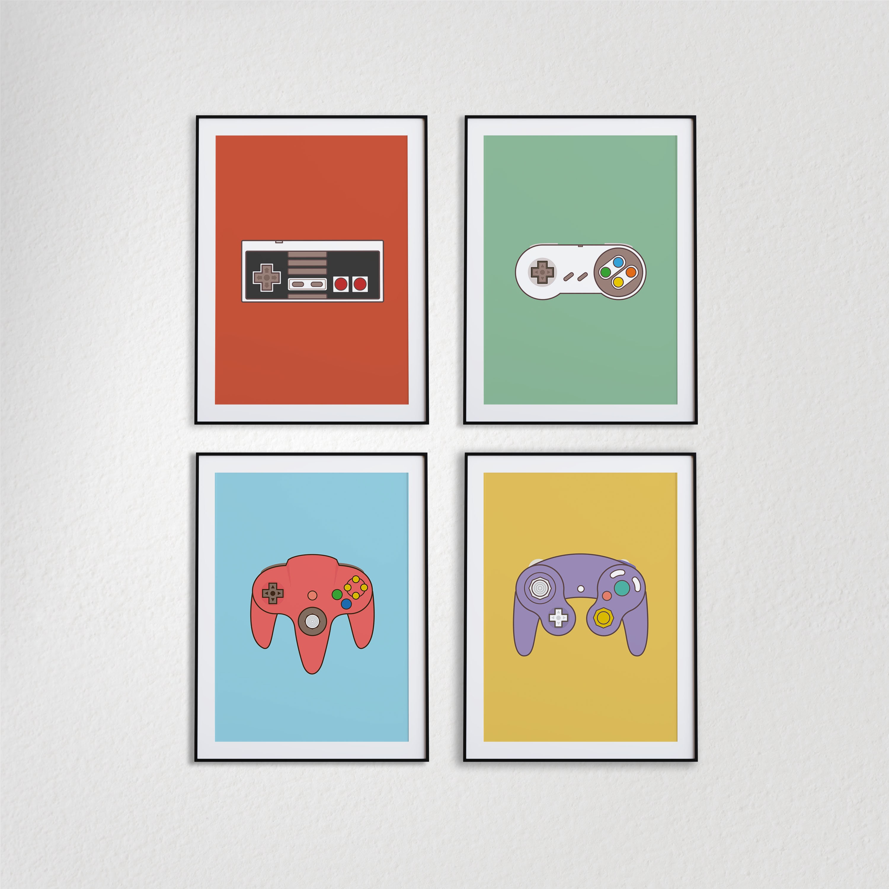 POSTER Game Controllers. Video Game Art. Wall Decor. Retro - Etsy México