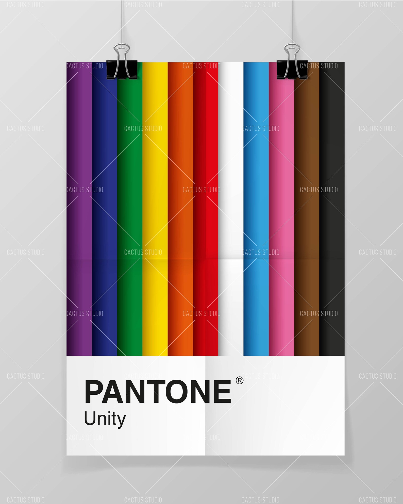 Poster Pantone Unity. Set 2 Poster. Unity Pride. Print Wall - Etsy