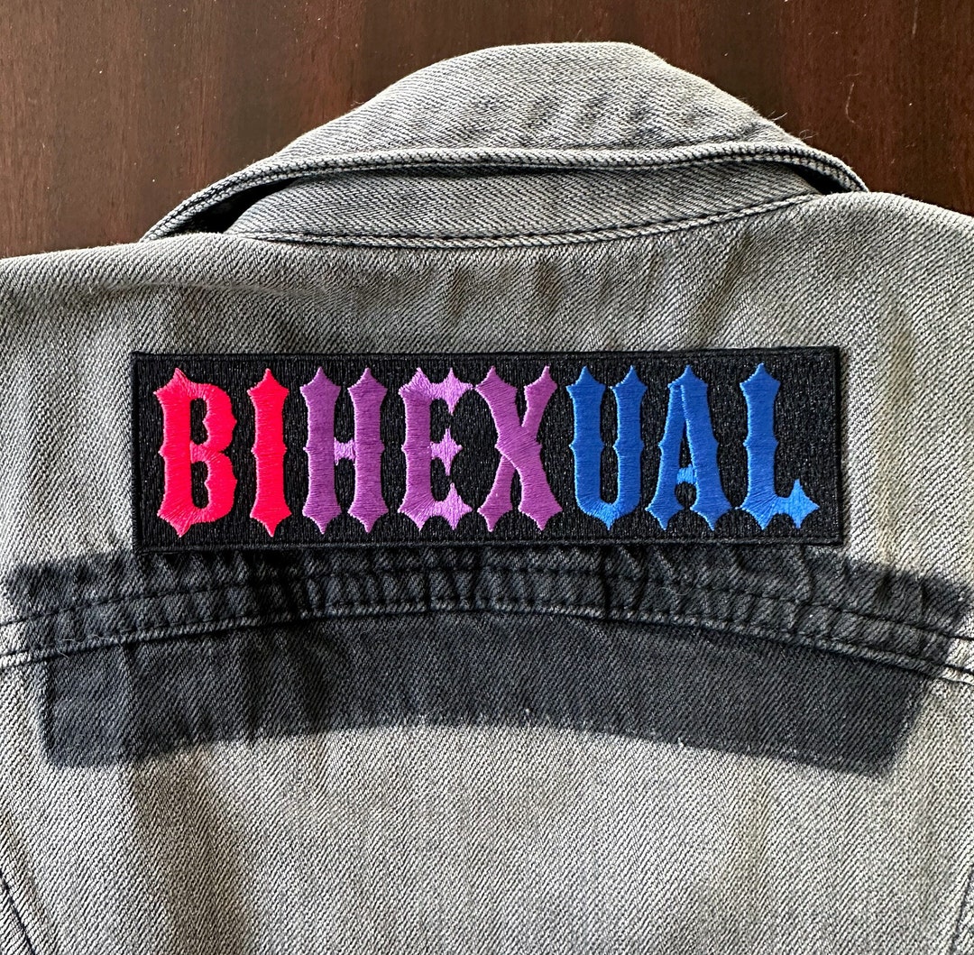Bihexual Punk Battle Jacket Vest Bisexual Pride Patch - Etsy