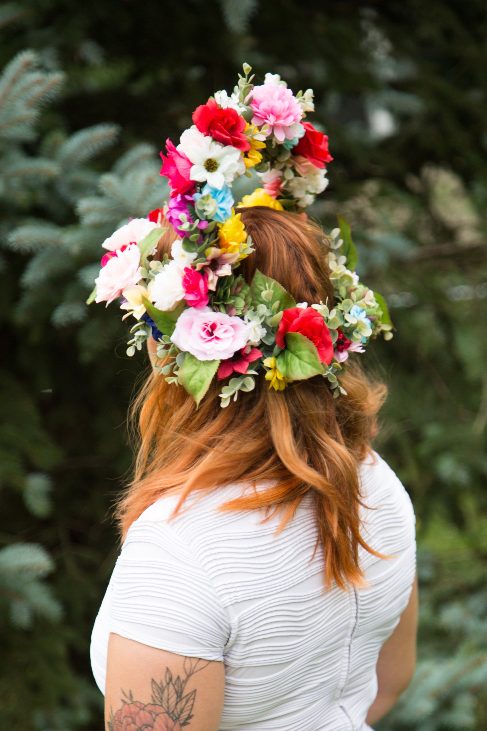 Midsommar May Queen Crown, Flower Crown With Arch, Giant Flower Crown ...