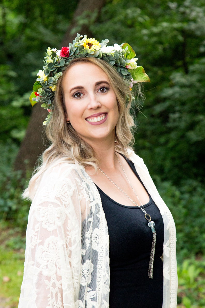 Midsommar Flower Crown Spring Meadow Floral Headband - Etsy