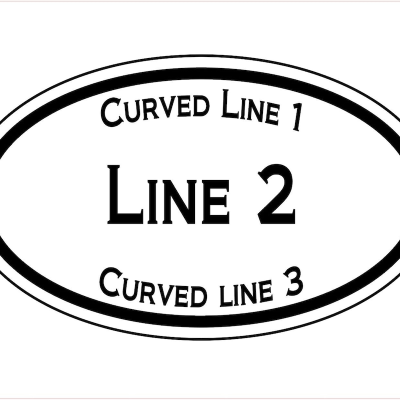 Custom Vinyl Decals 2 Lines - Etsy