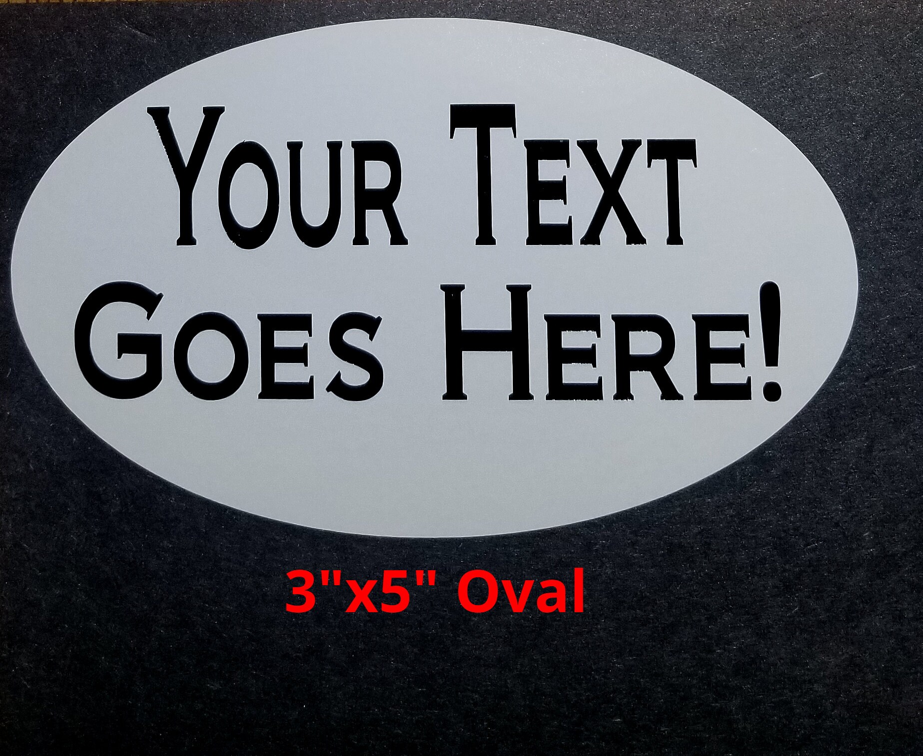 Custom Oval Stickers/decals | Etsy